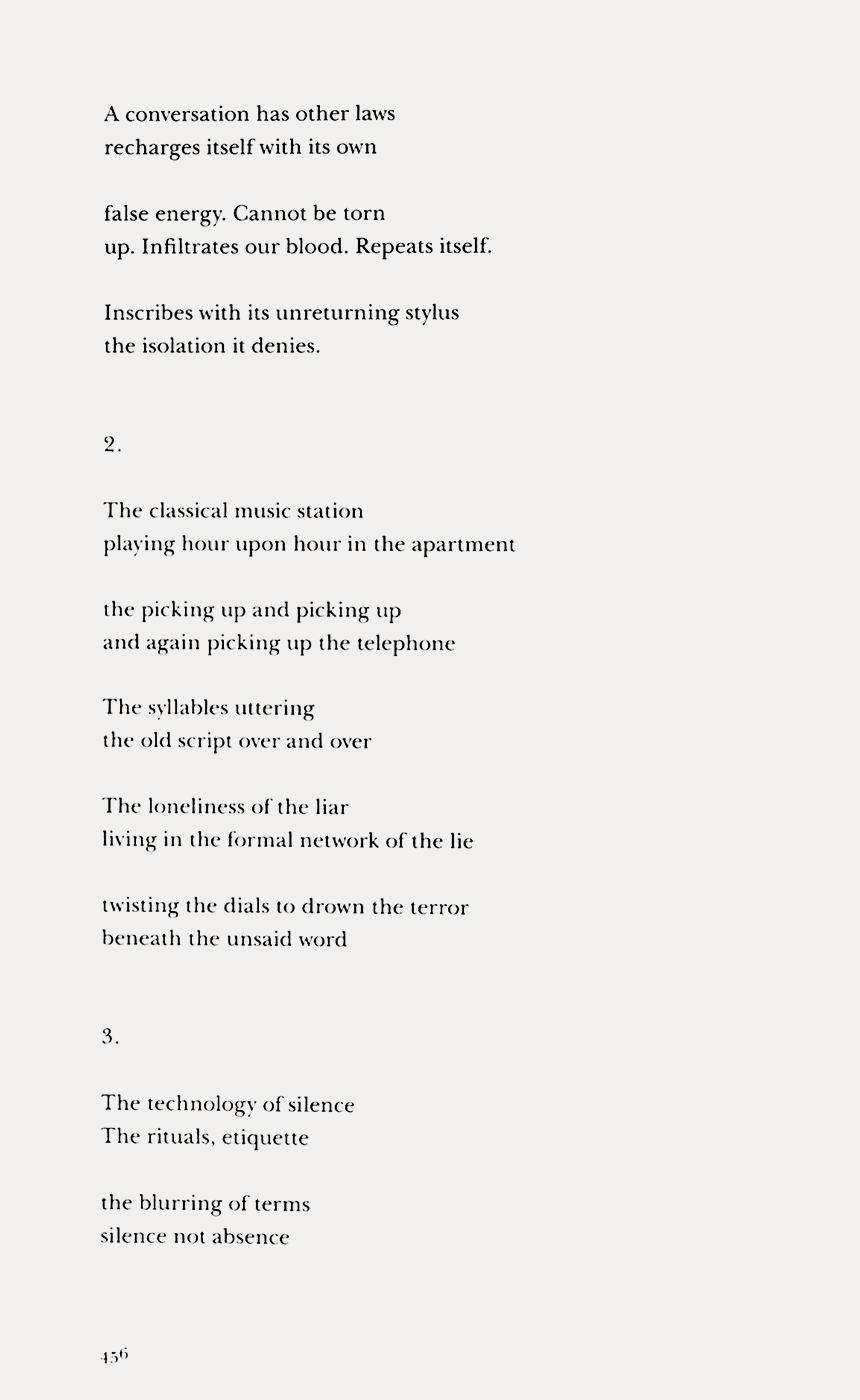 garadinervi : repertori — Adrienne Rich, Cartographies of Silence, 1975... garadinervi : repertori — Adrienne Rich, Cartographies of Silence, 1975...