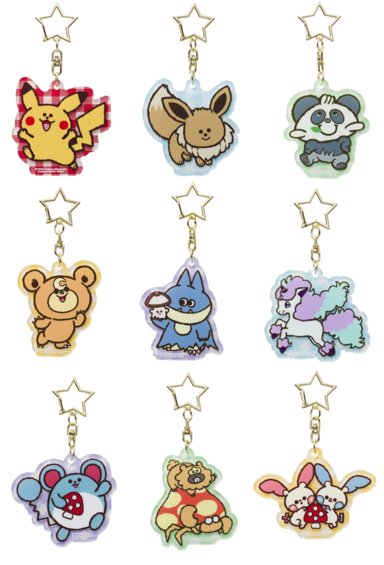 Pokemon Swimmer Acrylic Keychain Collection Image Stickers Toys Plush And Nostalgia