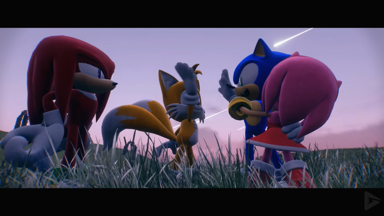 Sonic X Sonic And Amy Hugging