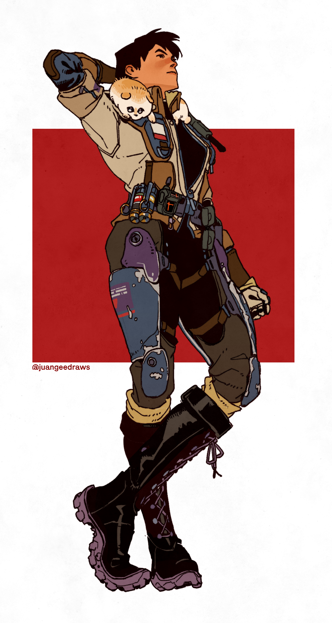 Juangeedraws — Mech Pilot