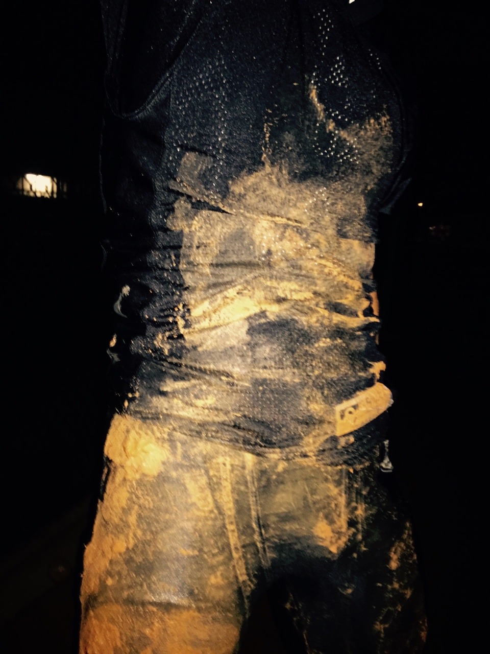 Mud Gear And Gunge Geared Up In Football Pants And Jersey And Found