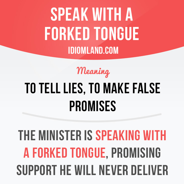 Forked tongue meaning store