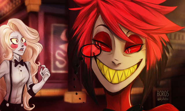 #FreePalestine on Tumblr: Hazbin Hotel scene redraw! One of my favorite Alastor expressions. My ...