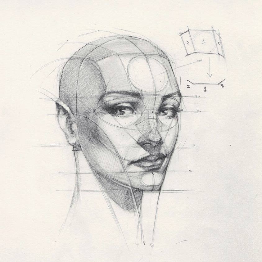 Artstudentstuf | Reilly Method Head Abstraction by Ferhat Edzikan Artstudentstuf | Reilly Method Head Abstraction by Ferhat Edzikan