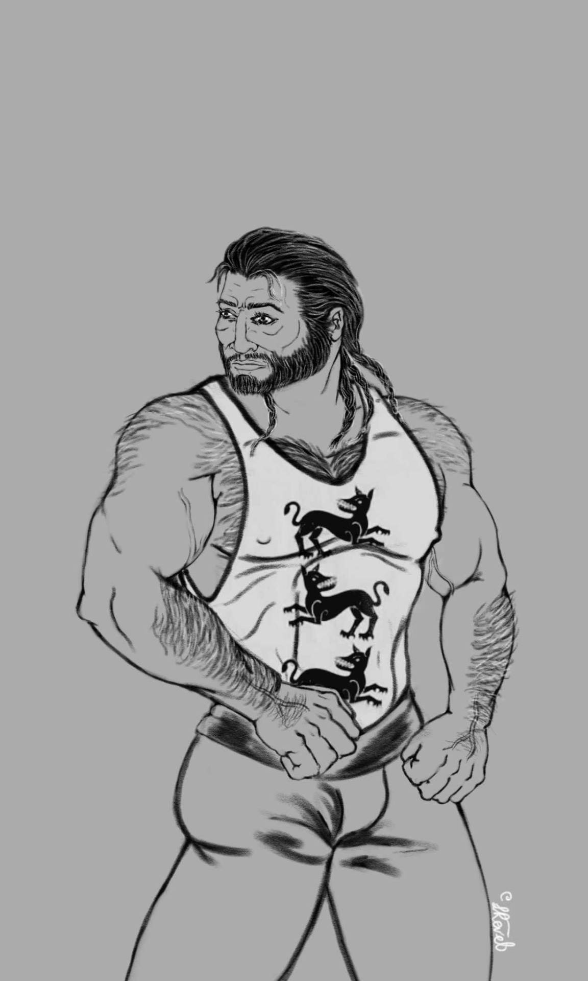 Stumbled Upon Shirtless Gregor Clegane With Braids Art So I Decided Drop Mine Ft Unfinished One