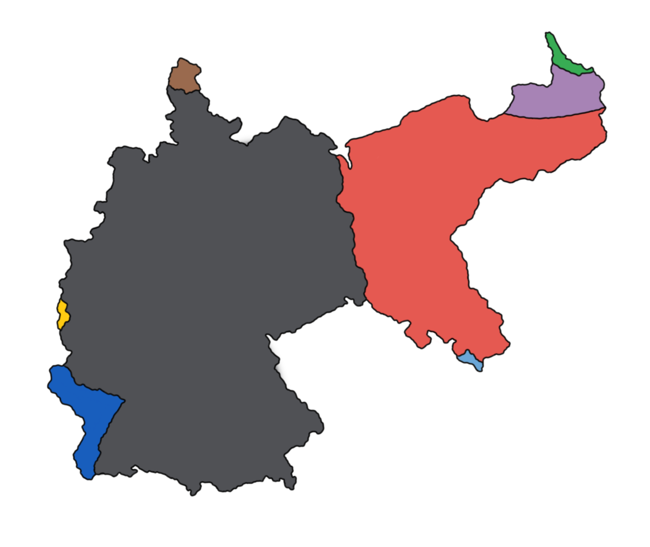 Today’s borders over early 20th century Germany - Maps on the Web Today’s borders over early 20th century Germany - Maps on the Web