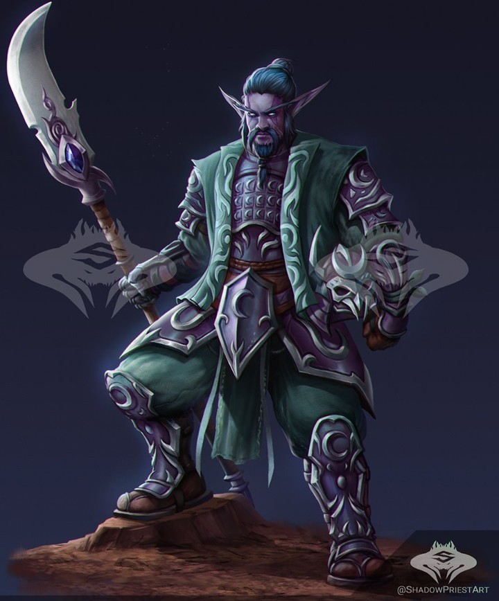 Shadowart — Commission Night Elf Lancer An Alternate