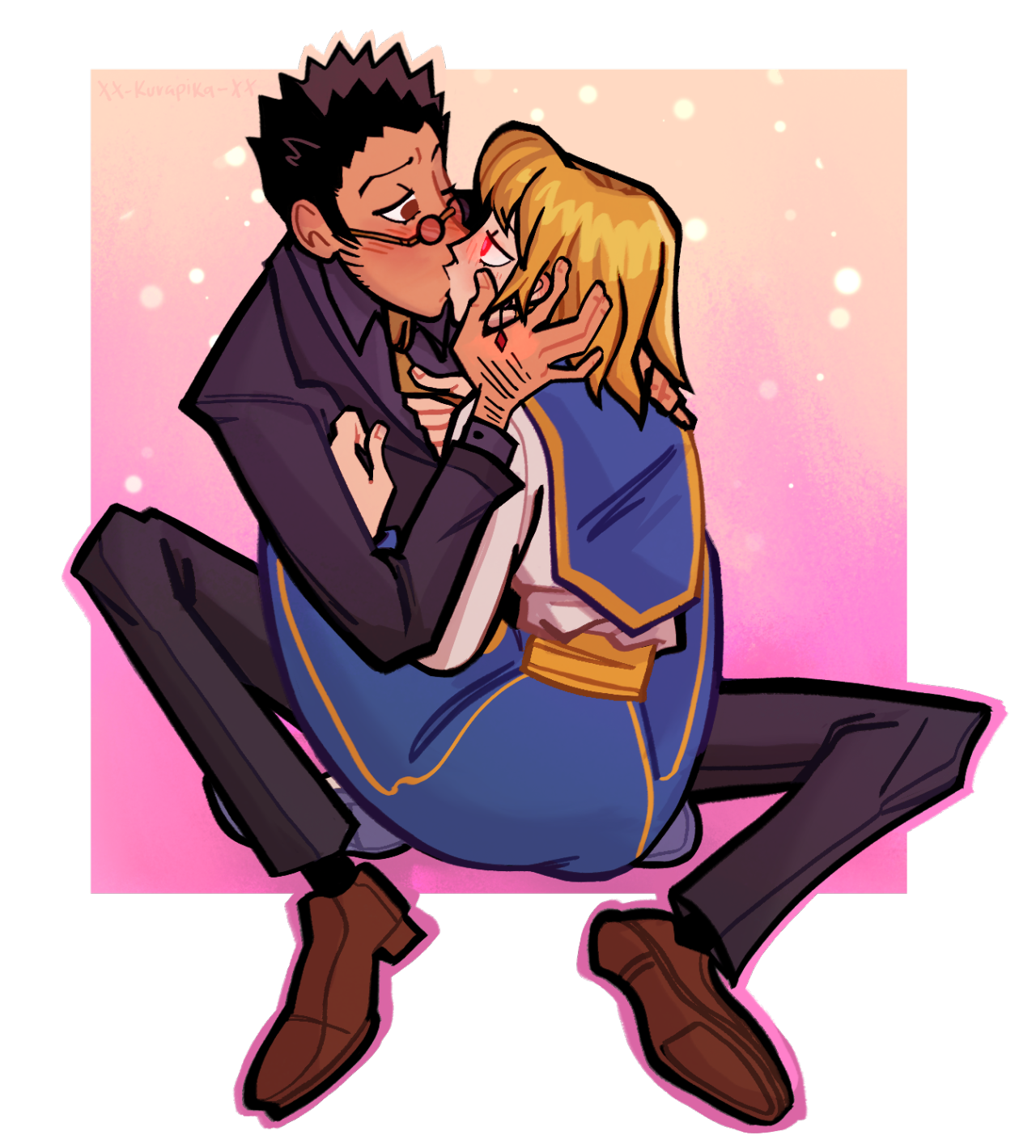 Hunter X Hunter Kurapika And Leorio Kiss