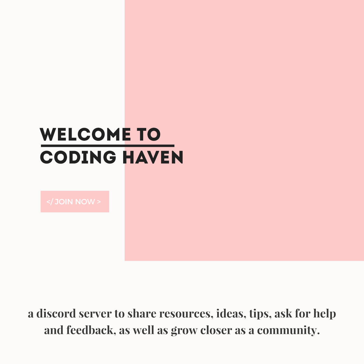 peachthms: I created Coding Haven, a discord... | coding haven peachthms: I created Coding Haven, a discord... | coding haven