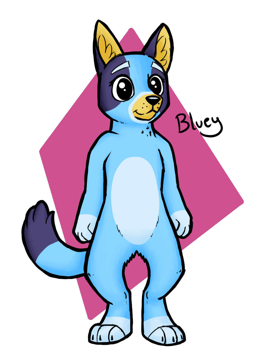 Serene — Reupload Of My Bluey Coloured Sketch With Some