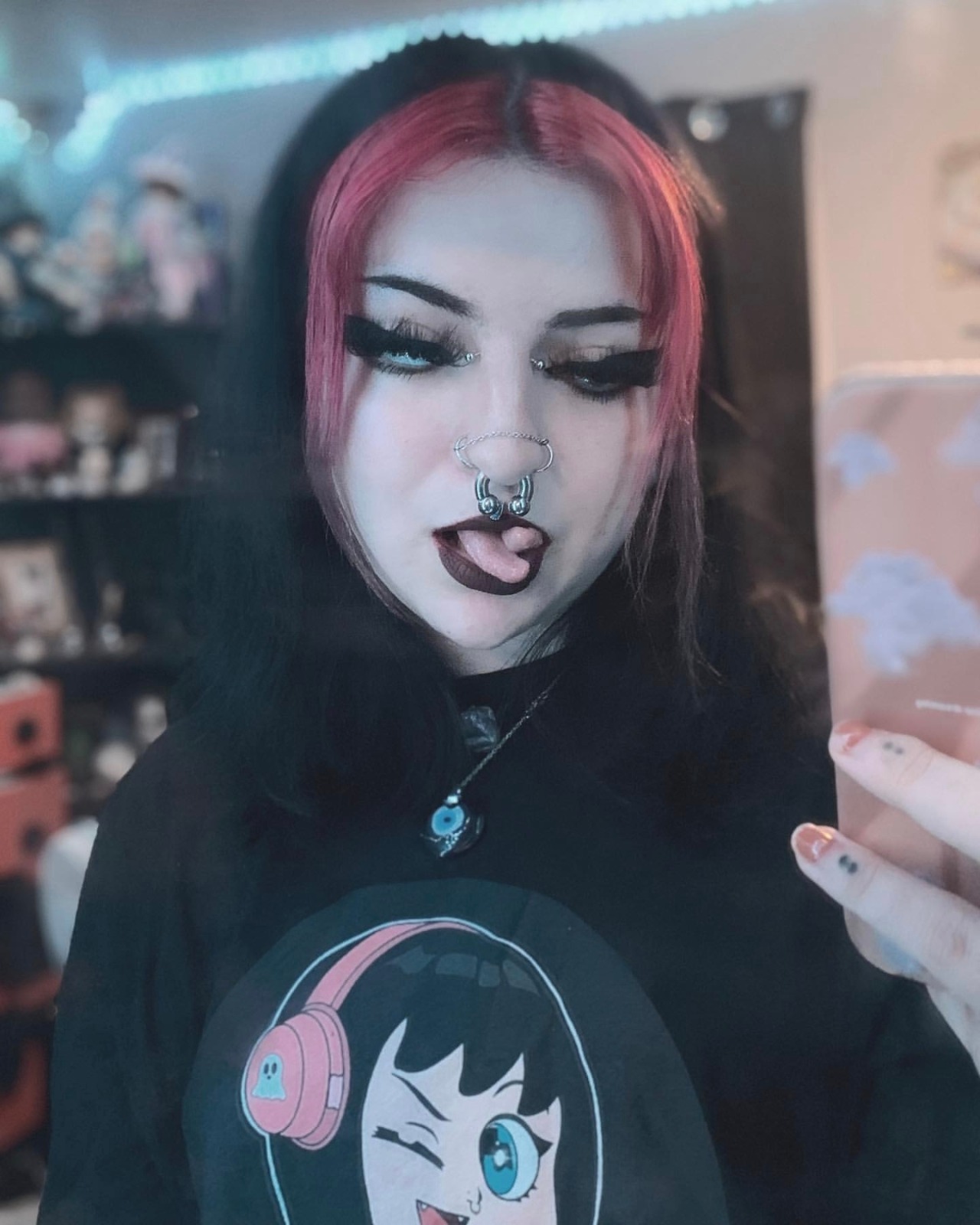 Tongue Split And Stretched Septum Feature From All The Piercings And Body Mods