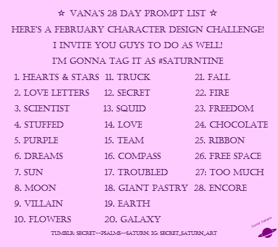 certified qualified Here s My 28 Day Character Design Prompt list I m