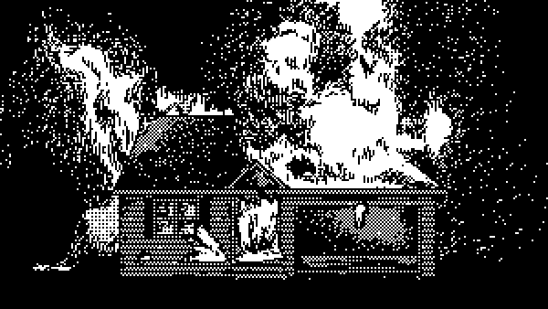 [id Monochrome Pixel Art Of A House Consumed Tumbex