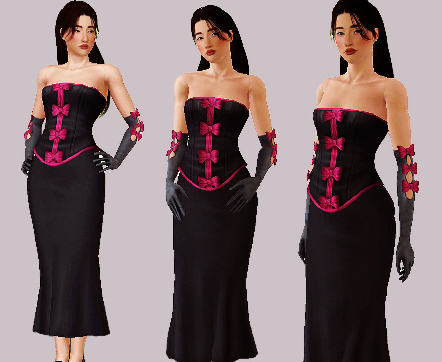 All the credit goes to Trillyke for the corset and gloves, aren't they cute? Original post I'll ...