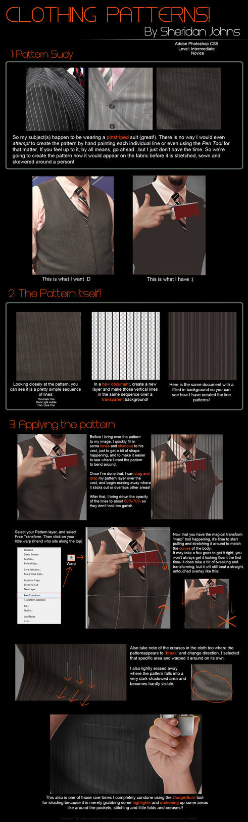 Adding Patterns To Clothing By Sheridan J How To Art