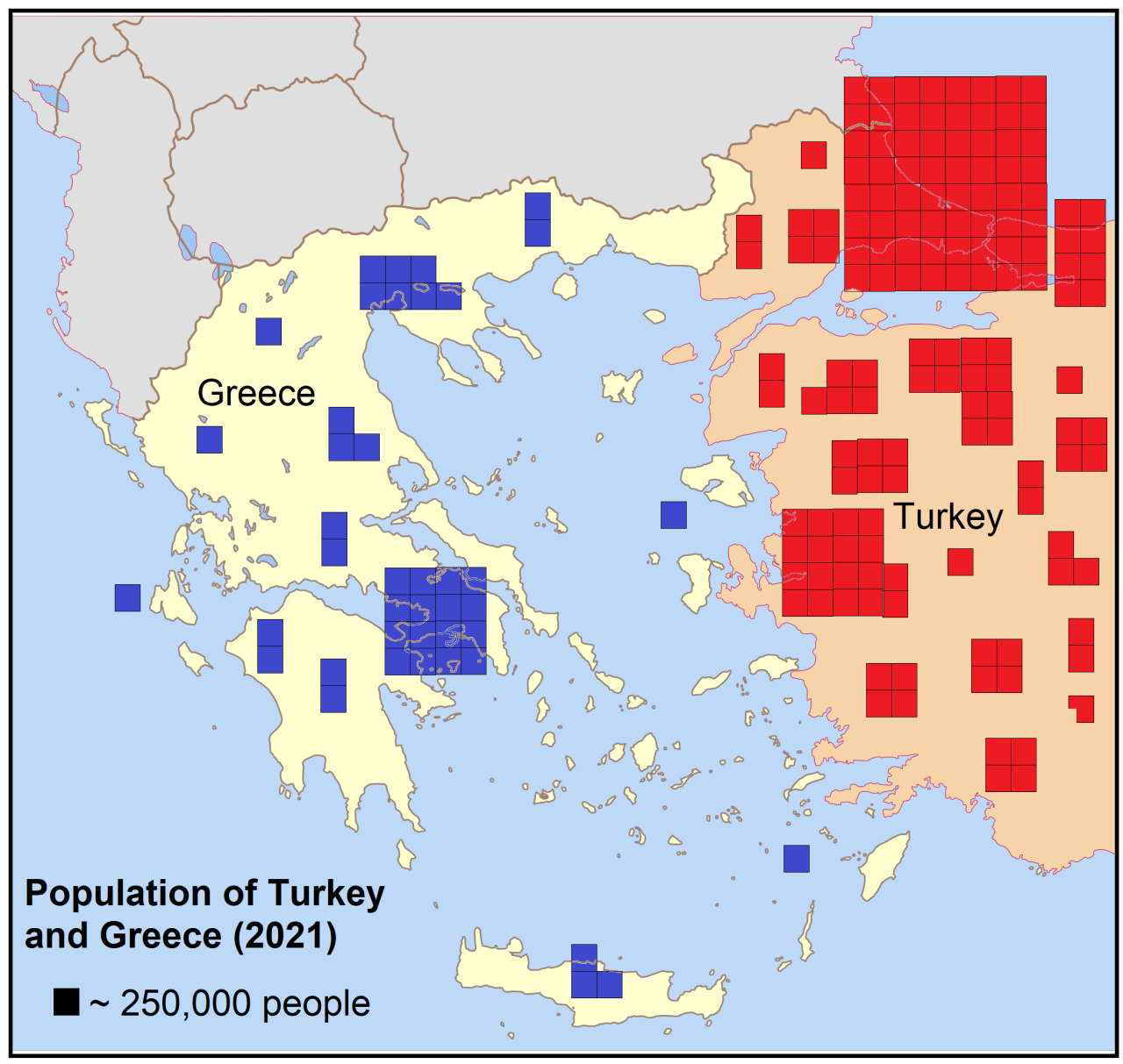 Relative Population Distribution Of Turkey And Maps On The Web