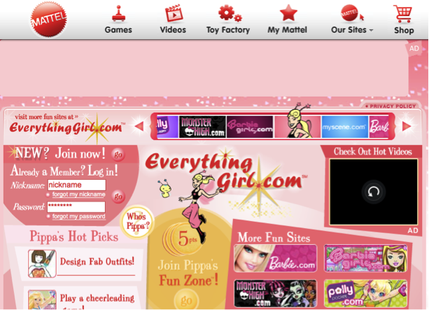 Everythinggirl barbie store