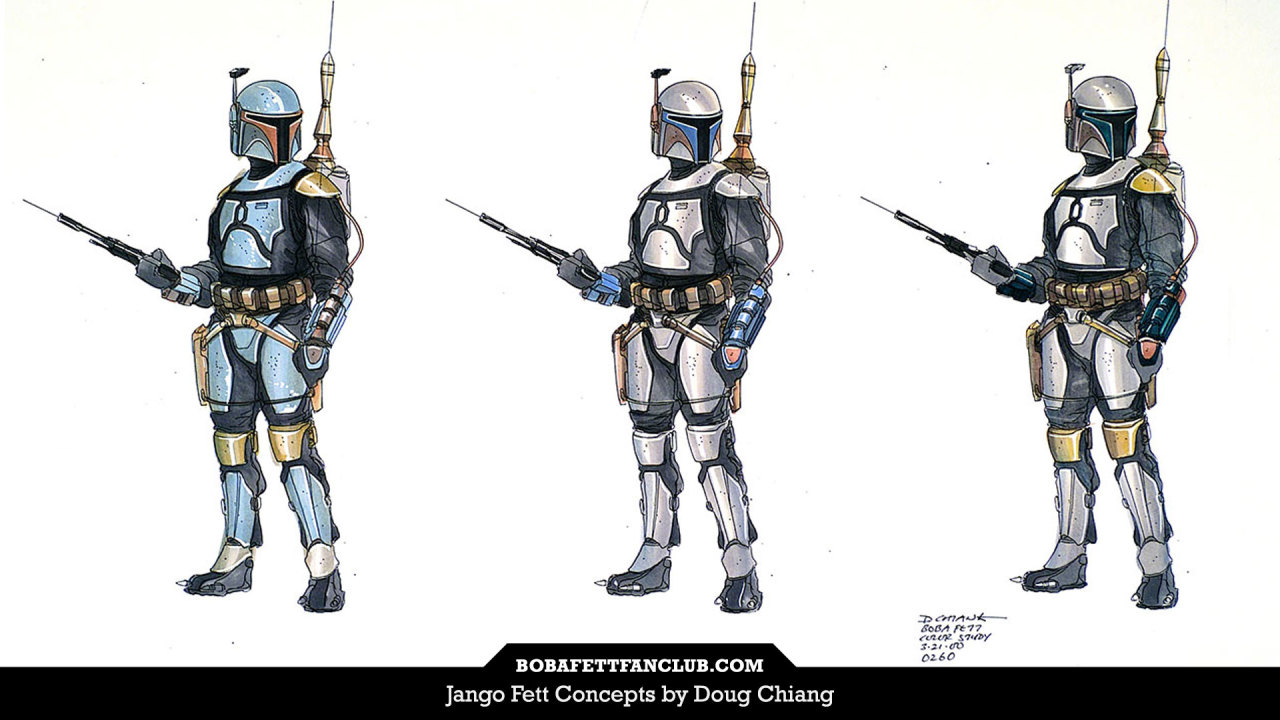 Boba Fett Fan Club — Doug Chiangs Concept Art For Jango Fett During