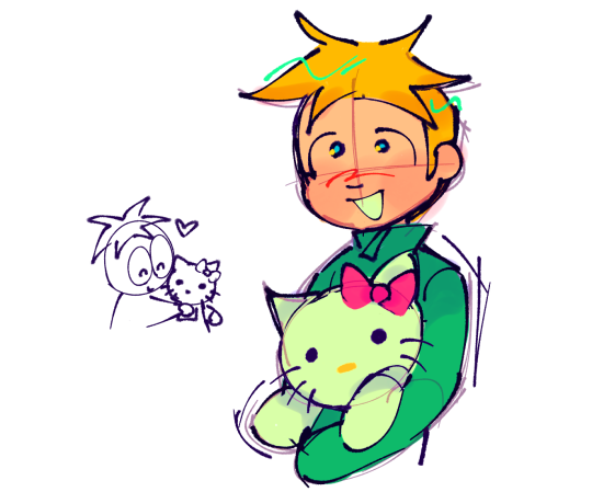 STABBER — Butters with a hello kitty plush :) STABBER — Butters with a hello kitty plush :)