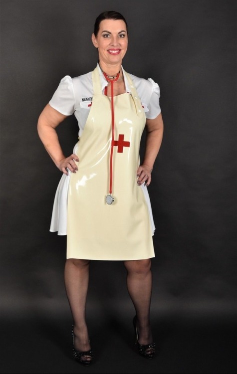 Sexy Nurse In Different Latex Aprons Tumbex