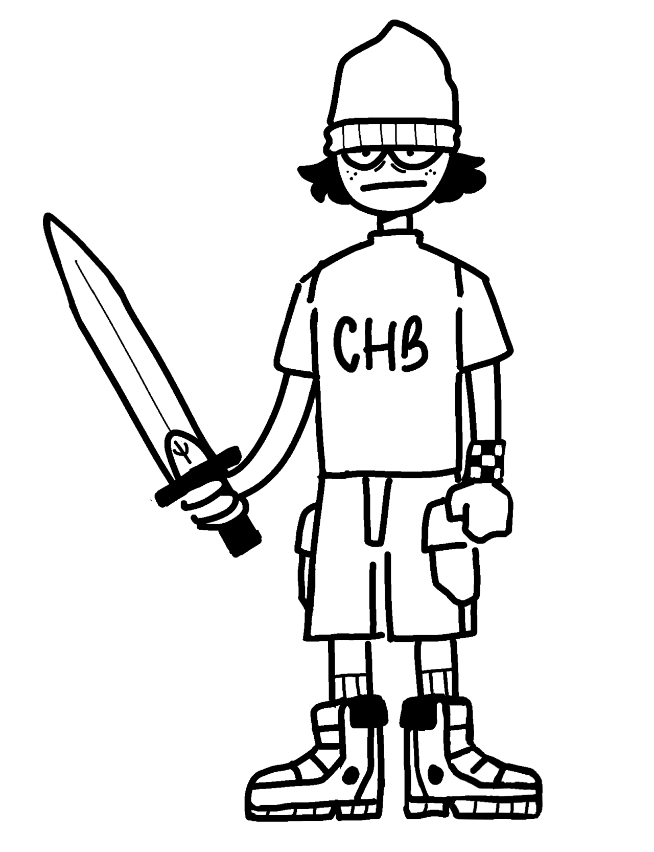 Percy Jackson Sword Drawing
