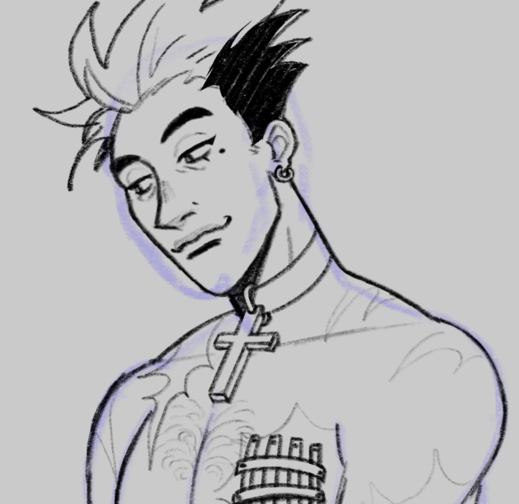 Vash knowing how good he looks in a lil bit of leather for @orcelito 's ... Vash knowing how good he looks in a lil bit of leather for @orcelito 's ...
