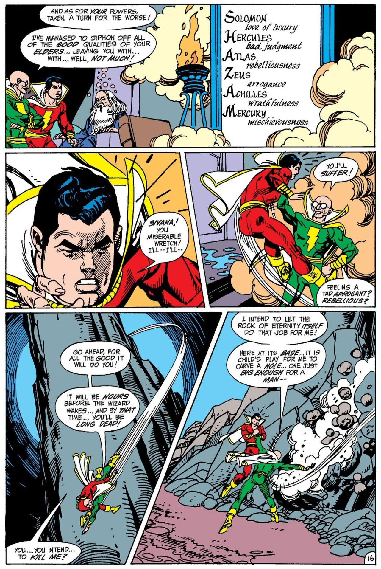 Captain Marvel Vs Dr Sivana From Dc Comics