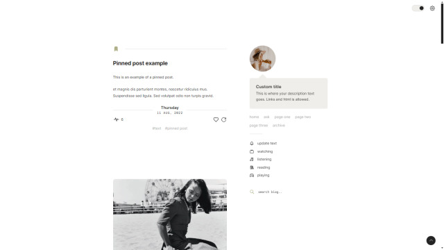 Sprung — a responsive, single-column theme Static previews: - Preview ... Sprung — a responsive, single-column theme Static previews: - Preview ...