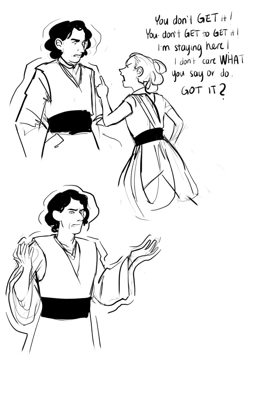 Spicy Art Theres No Way Ben Solo Wouldnt Haunt Her Until
