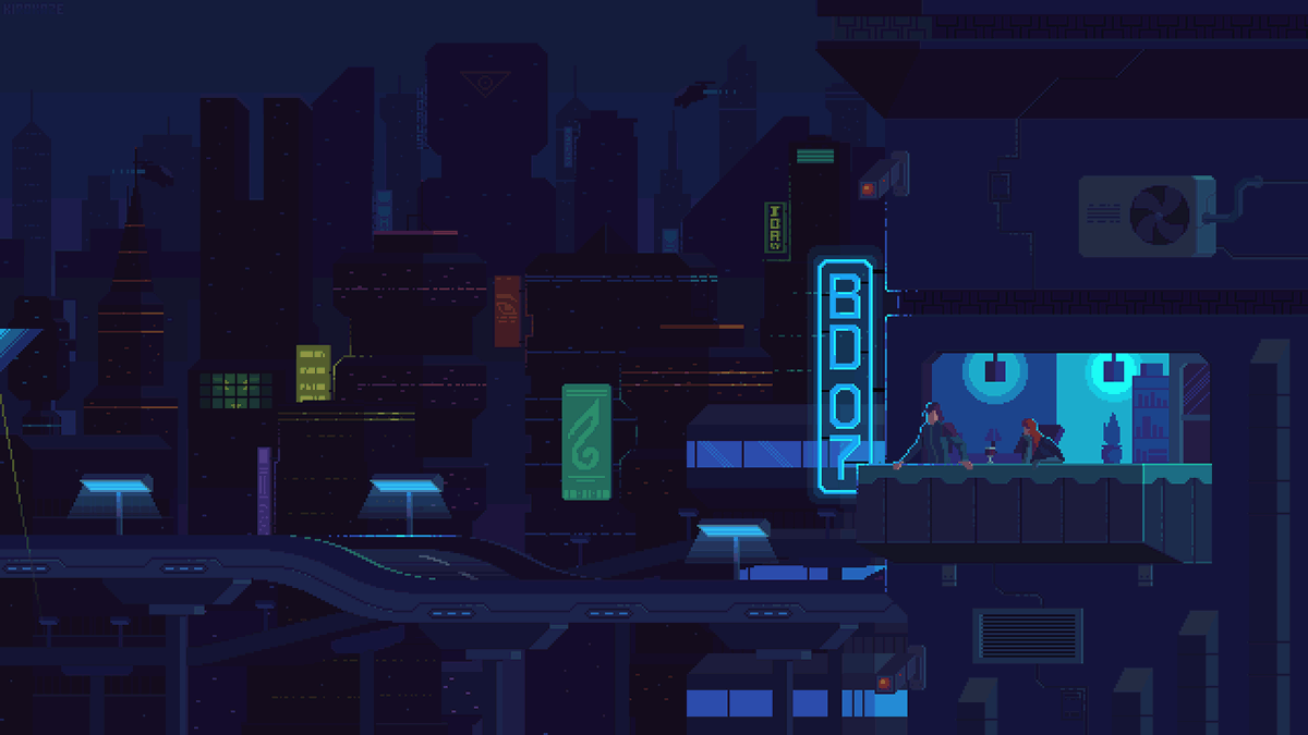 Blue Pixel Background Tumblr