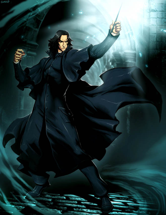 Genzoman Art Corner A Fanart Of Severus Snape I Did Time Ago Sad To