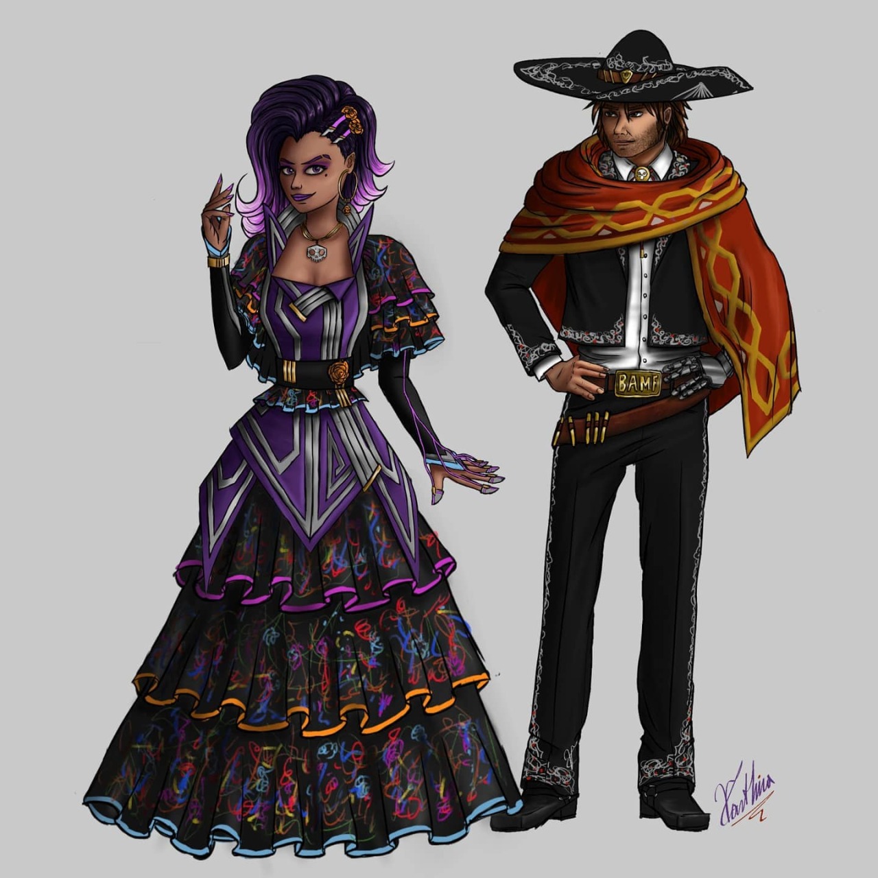 Overwatch Fan Skin Archive Mexican Sombra And Cassidy By Vanthiarth