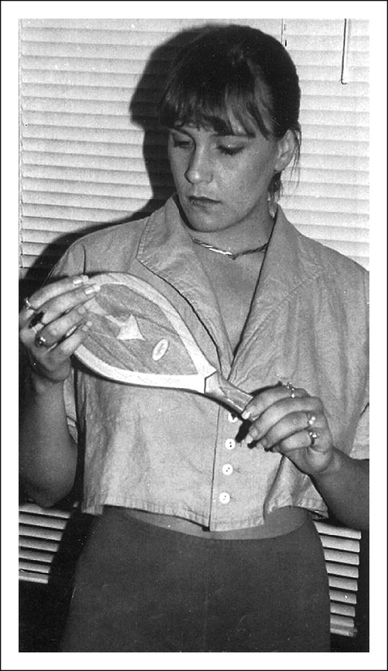 A Young Julia Jameson From Leda Nu West Holding A Paddle I Made For Her Long Ago