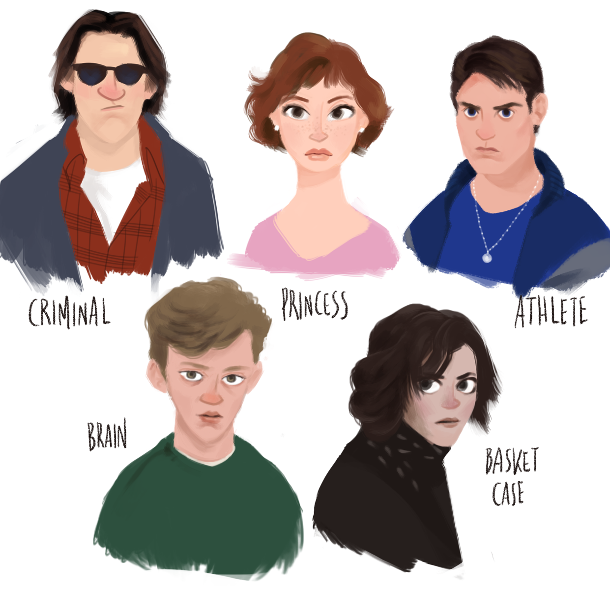 The Breakfast Club Allison Drawing