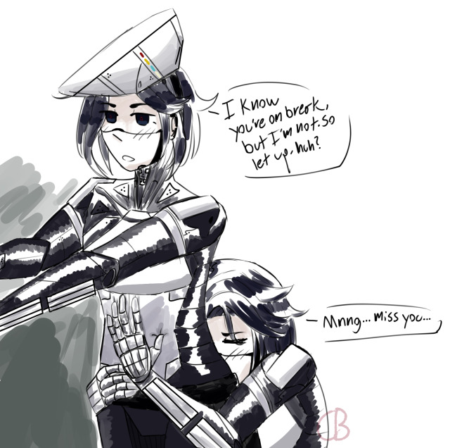 drew these two again bc i've grown attached to them – @lesbokyoko on Tumblr drew these two again bc i've grown attached to them – @lesbokyoko on Tumblr