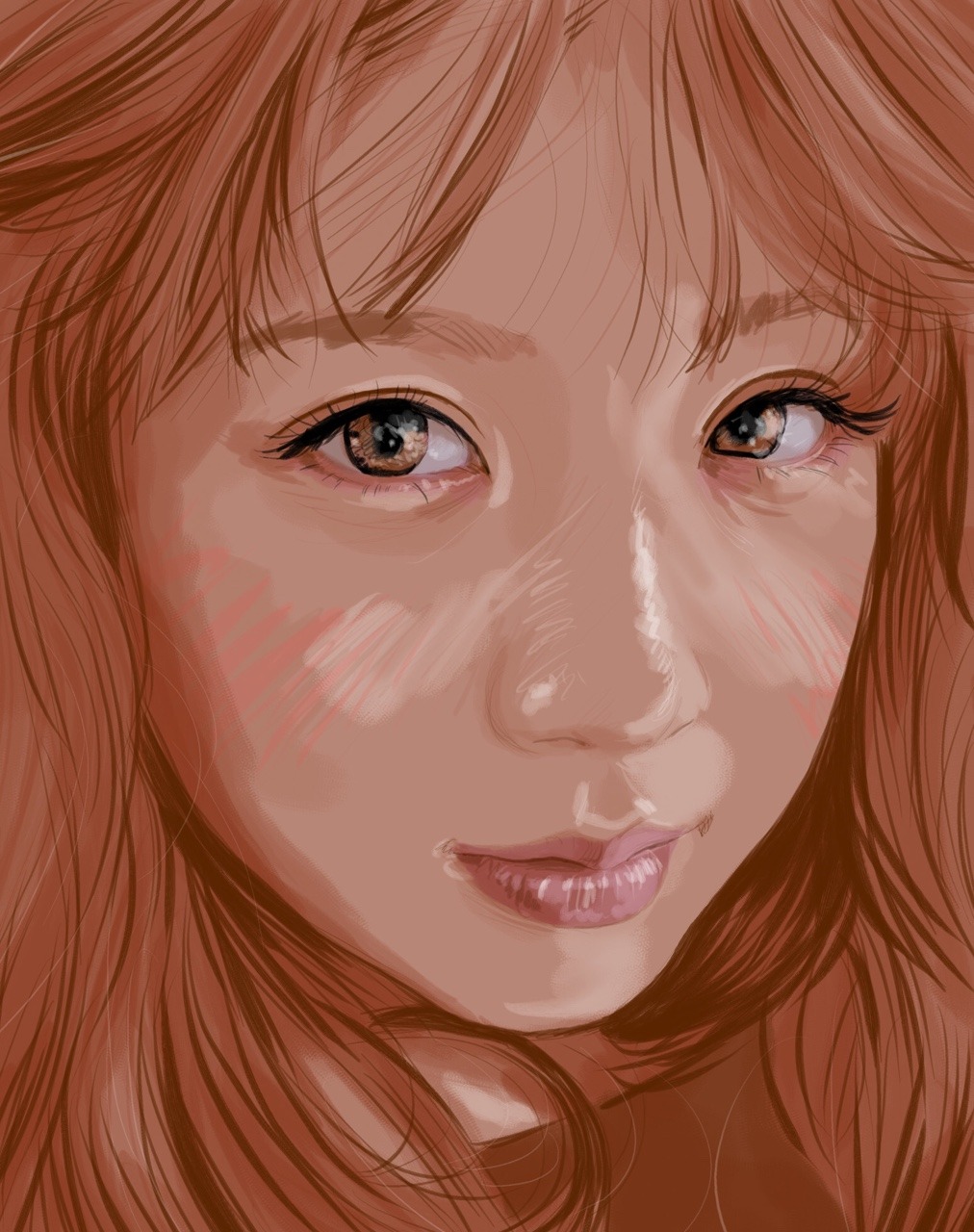 似顔絵rionさん 似顔絵 イラスト イラストレーション Av女優 セクシー女優 Rion 宇都宮しをん 安齋らら Caricature Illustration I
