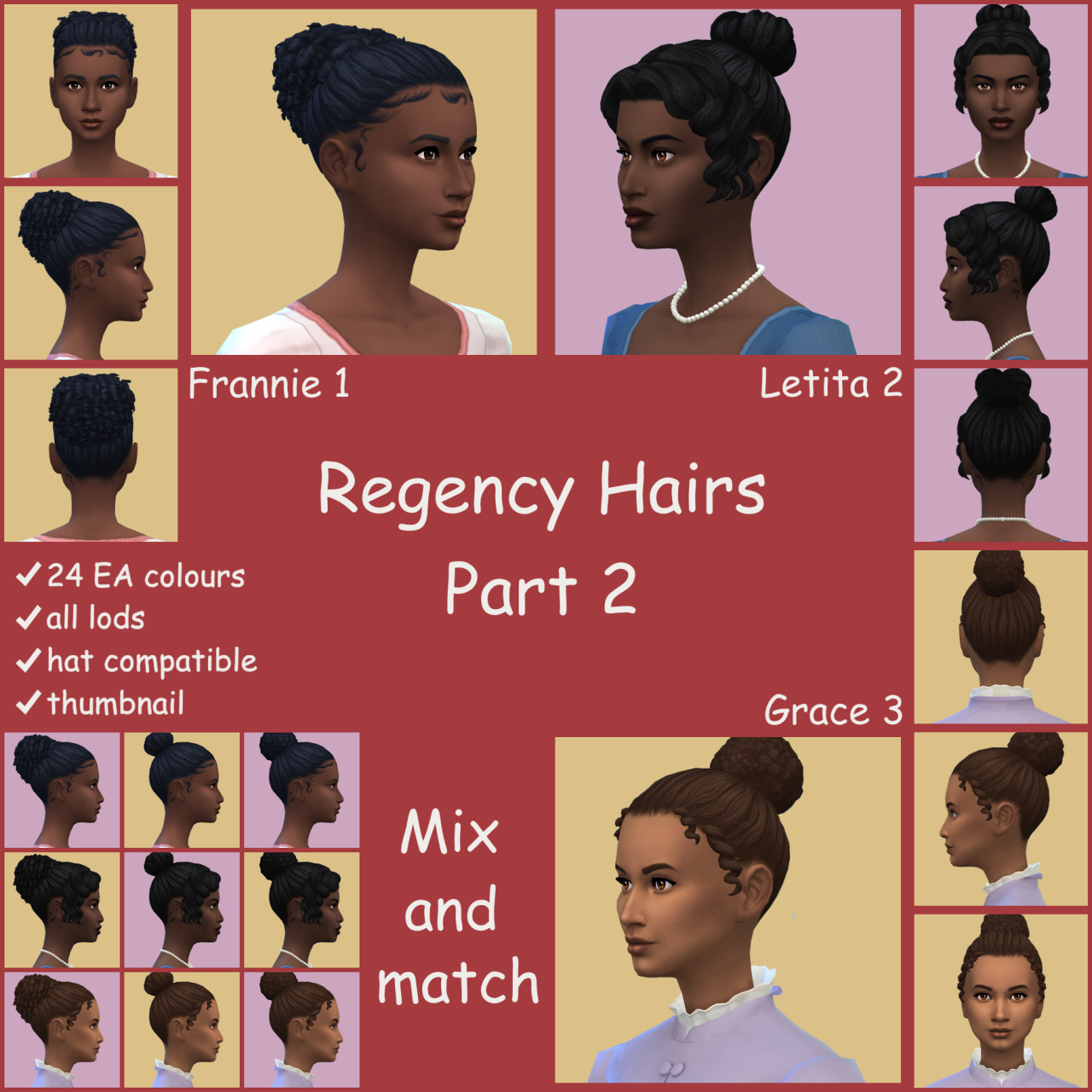 Regency Hairs Part 2 Buzzard The Sims 4 Create A Sim Curseforge