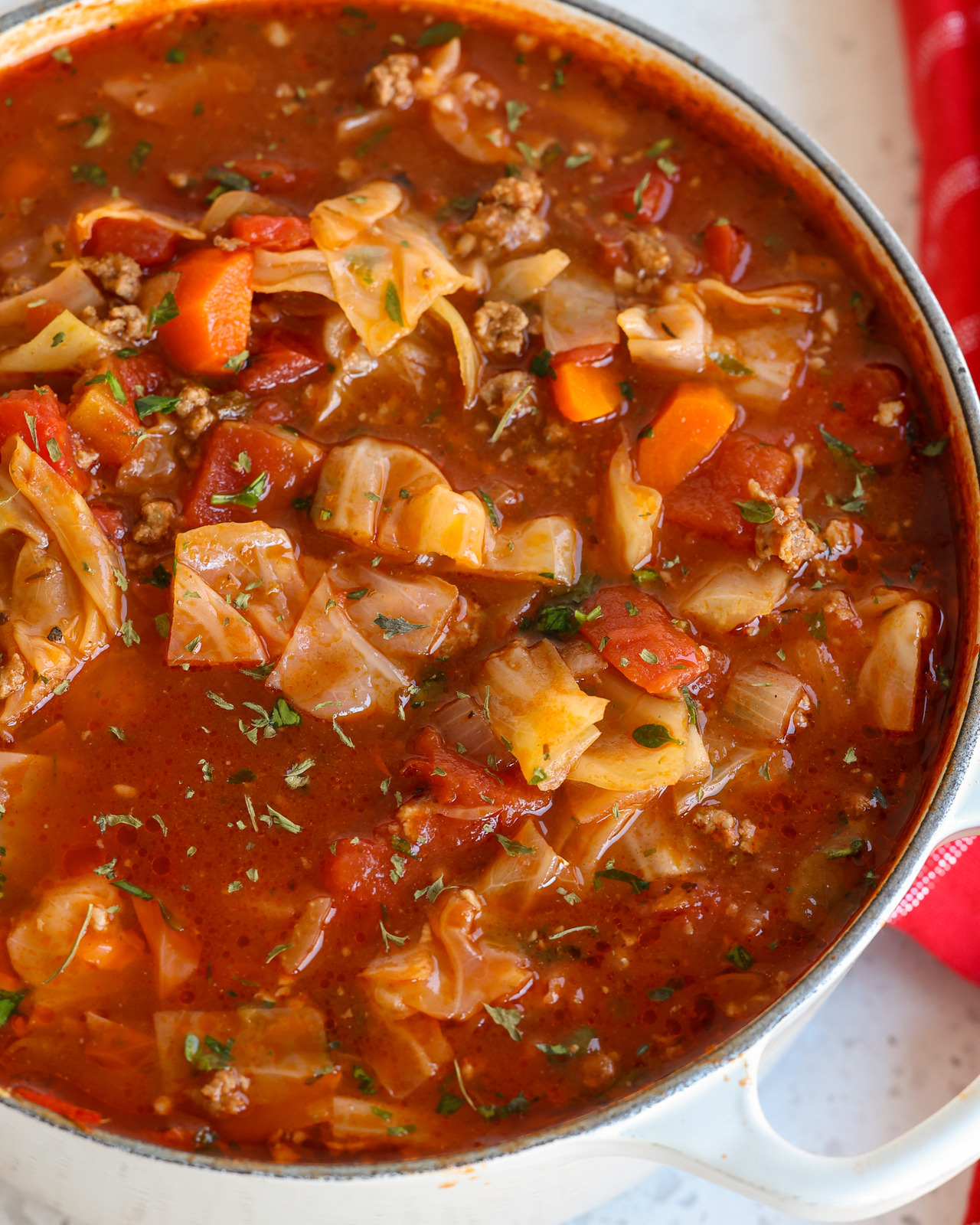Really Nice Recipes Every Hour — A Quick And Deliciously Flavorful Cabbage Soup