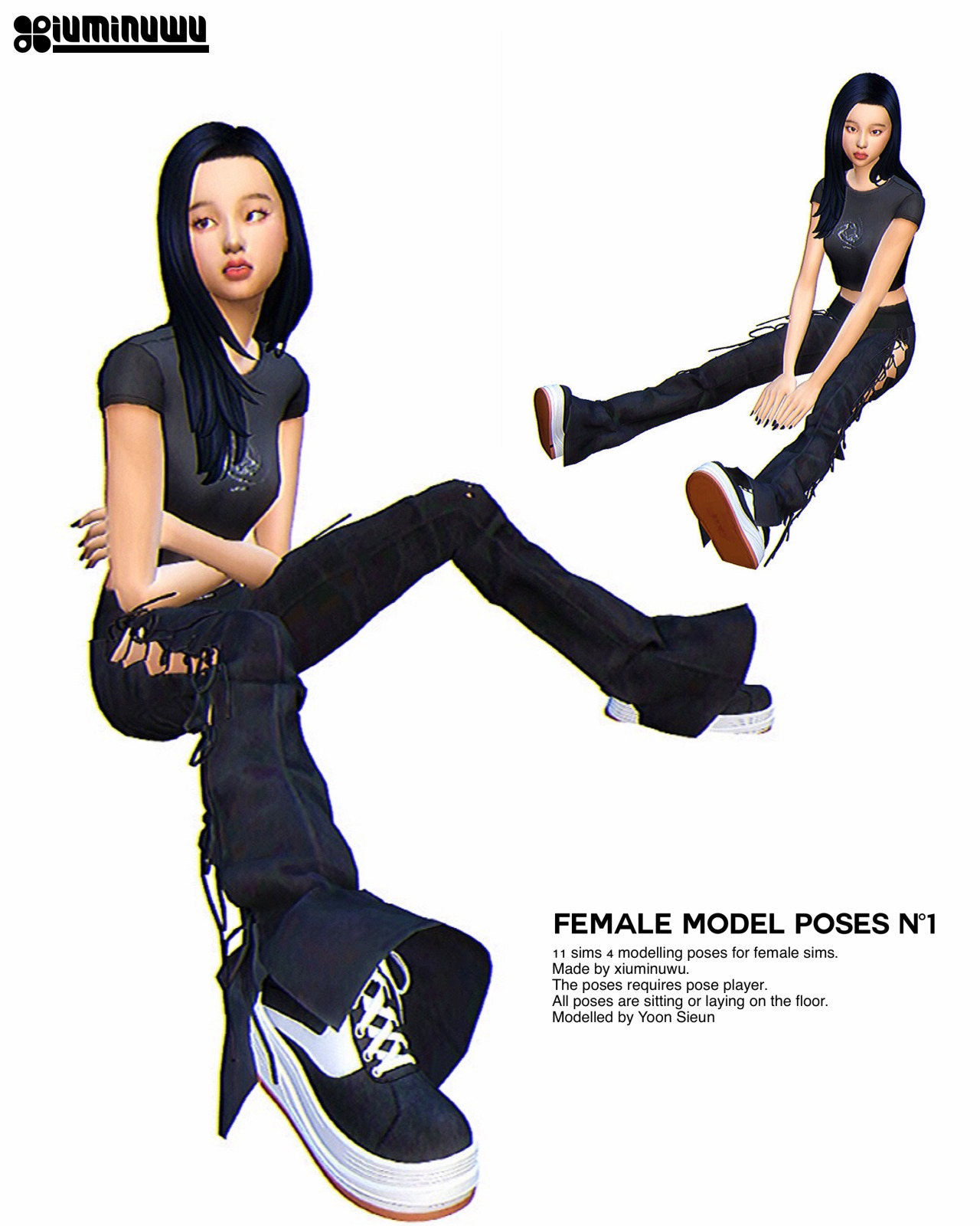 Xiuminuwu Female Model Poses 1