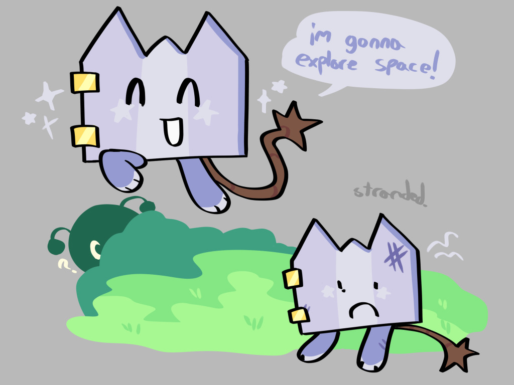 branching out with the aus on my page a little bit introducing space explorer gaty, a silly ...