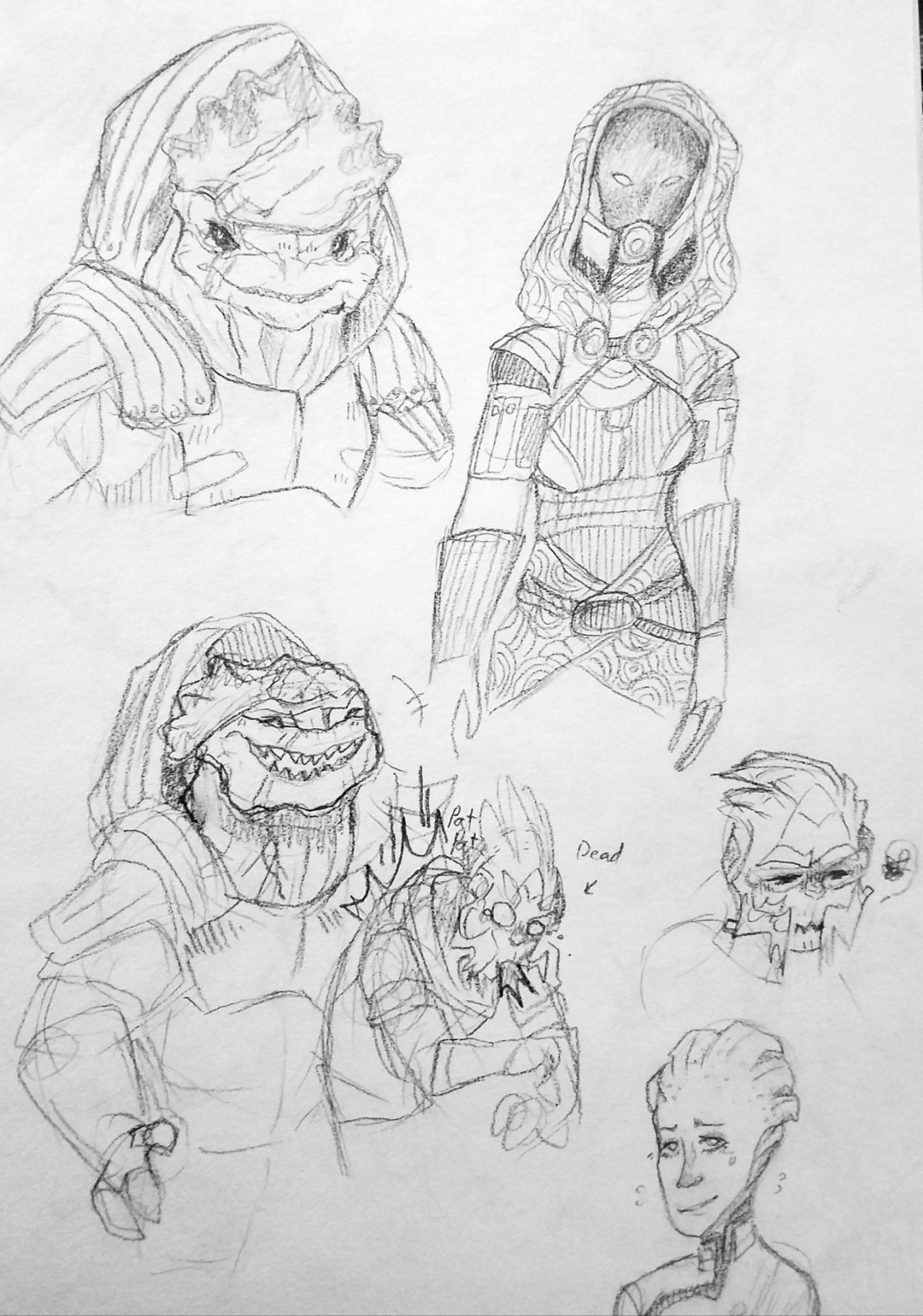 Knee Deep In Hyperfixation ° 》 — Have Some Mass Effect Doodles Of