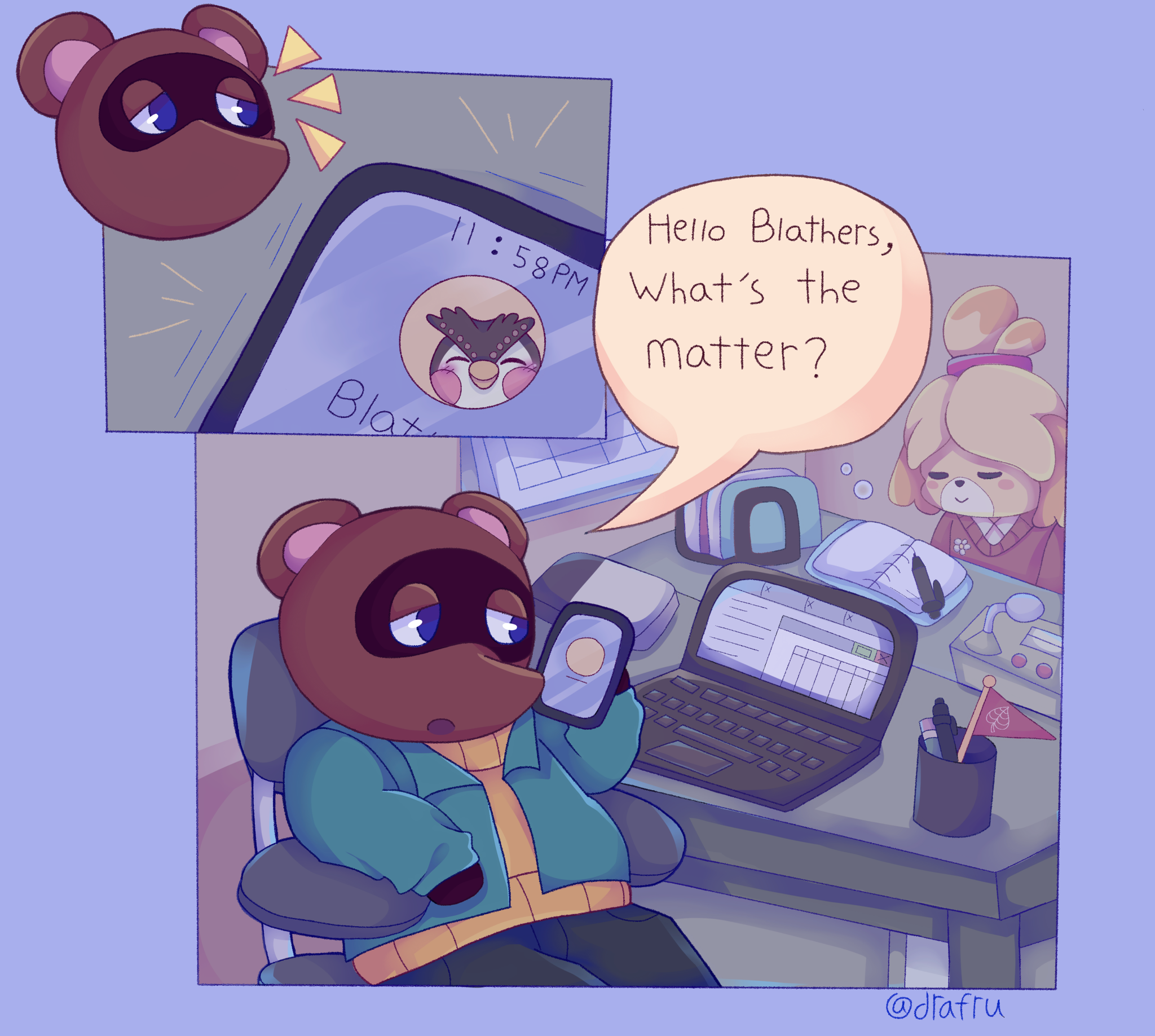 Tom Nook X Isabelle Fanart Ivory Pirate