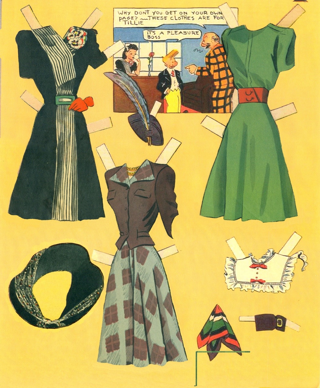 Paper Dolls As Fashion History Tillie The Toiler Paper Dolls Part 1
