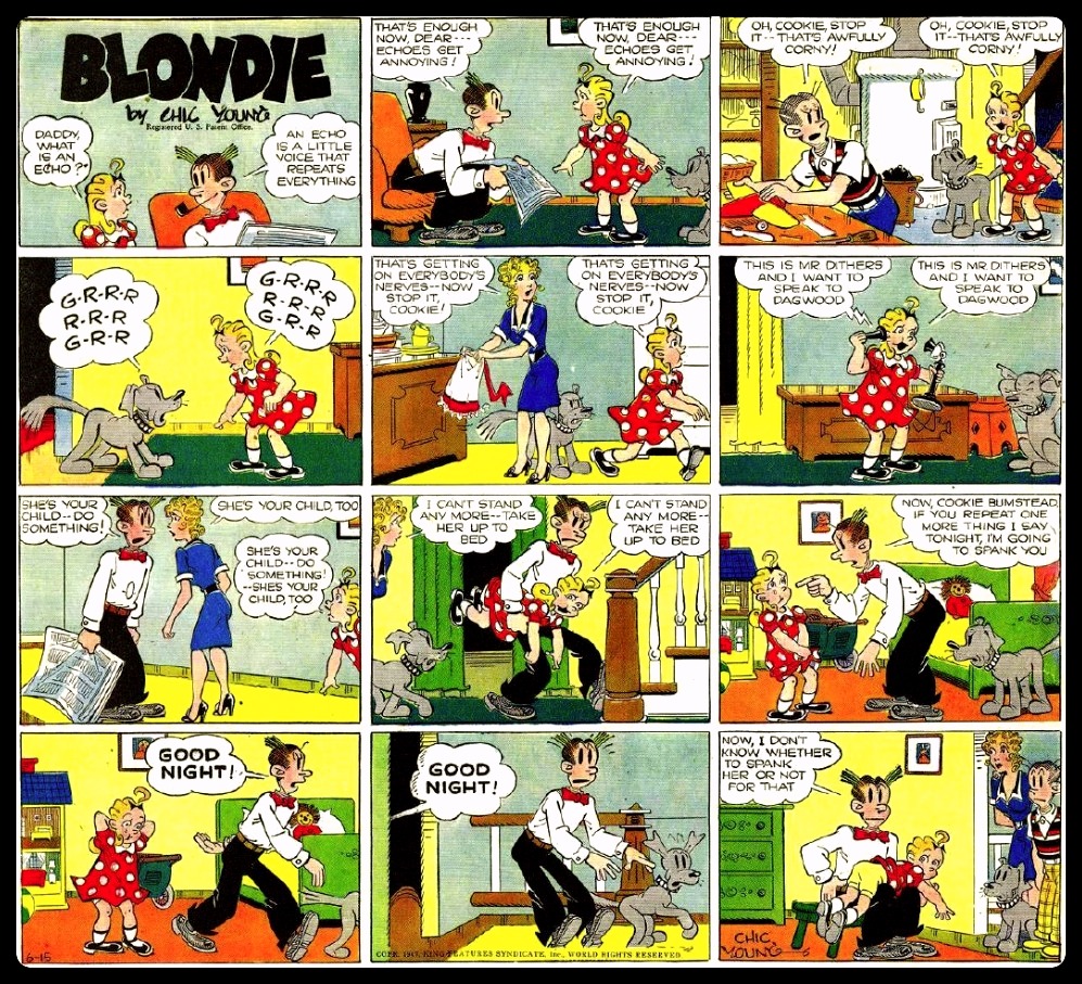 Spk Comics Blondie 1947 06 15 Now Cookie Bumstead If You