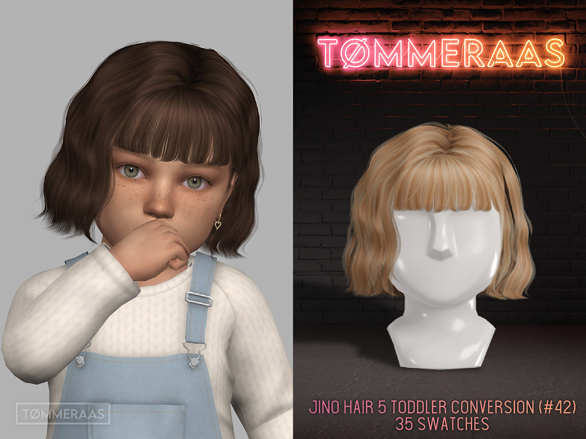 [Jino] Hair 5 Toddler Conversion (#42) - TØMMERAAS – @tommeraas-cc on Tumblr