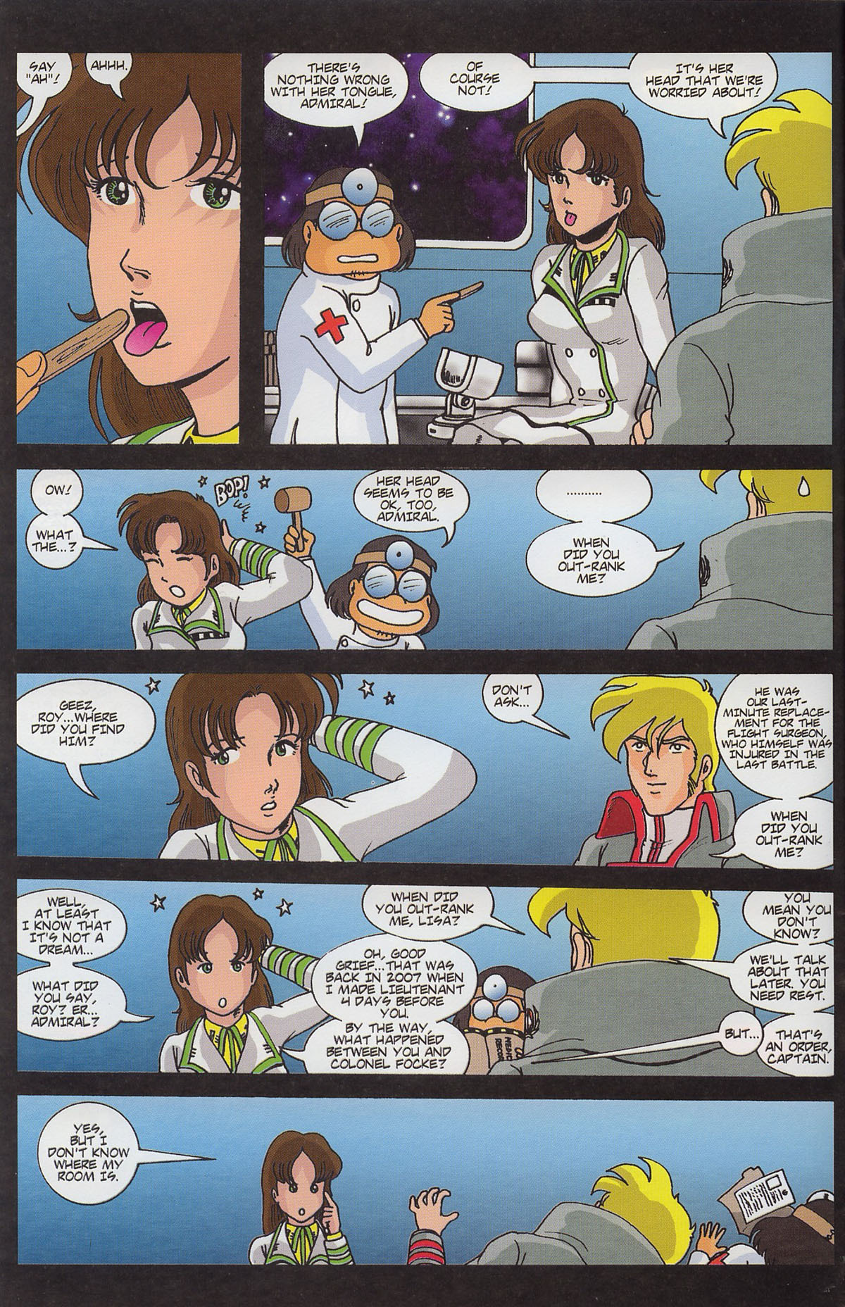 This Robotech Thing The Blog — Lisa Hayes Wakes To Find Herself Captain Of The