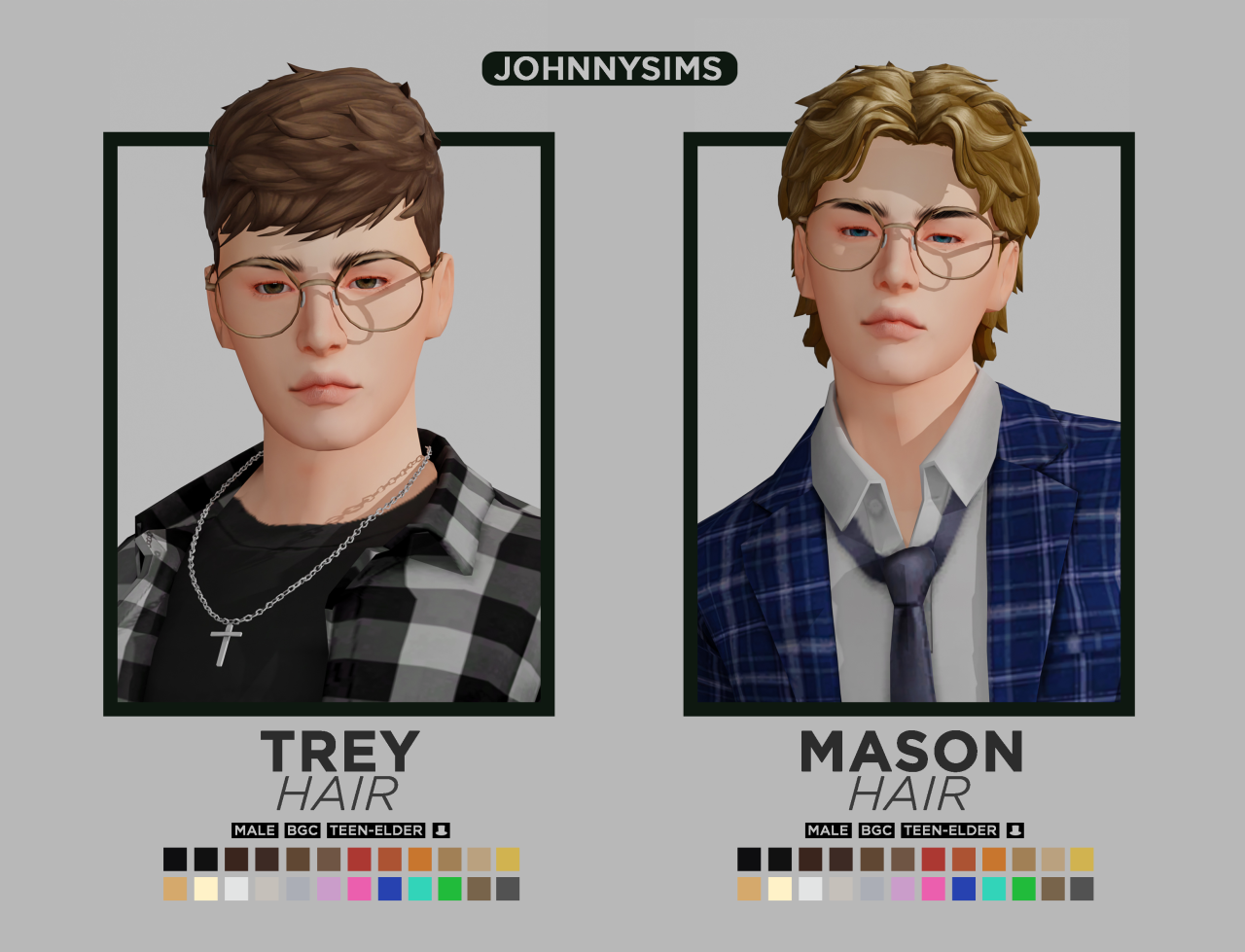 Johnnysims Johnnysimmer Trey Hair Info Base Game
