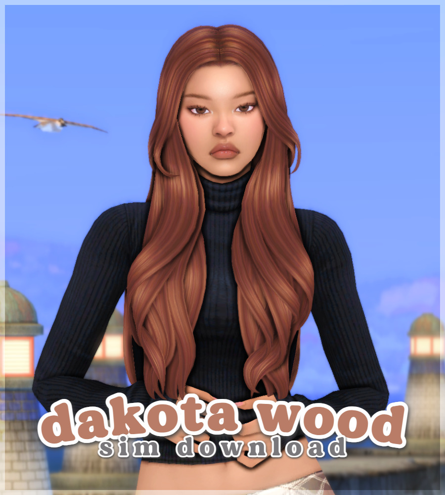 dakota wood sim download ˖*°࿐ – @mooonivys on Tumblr