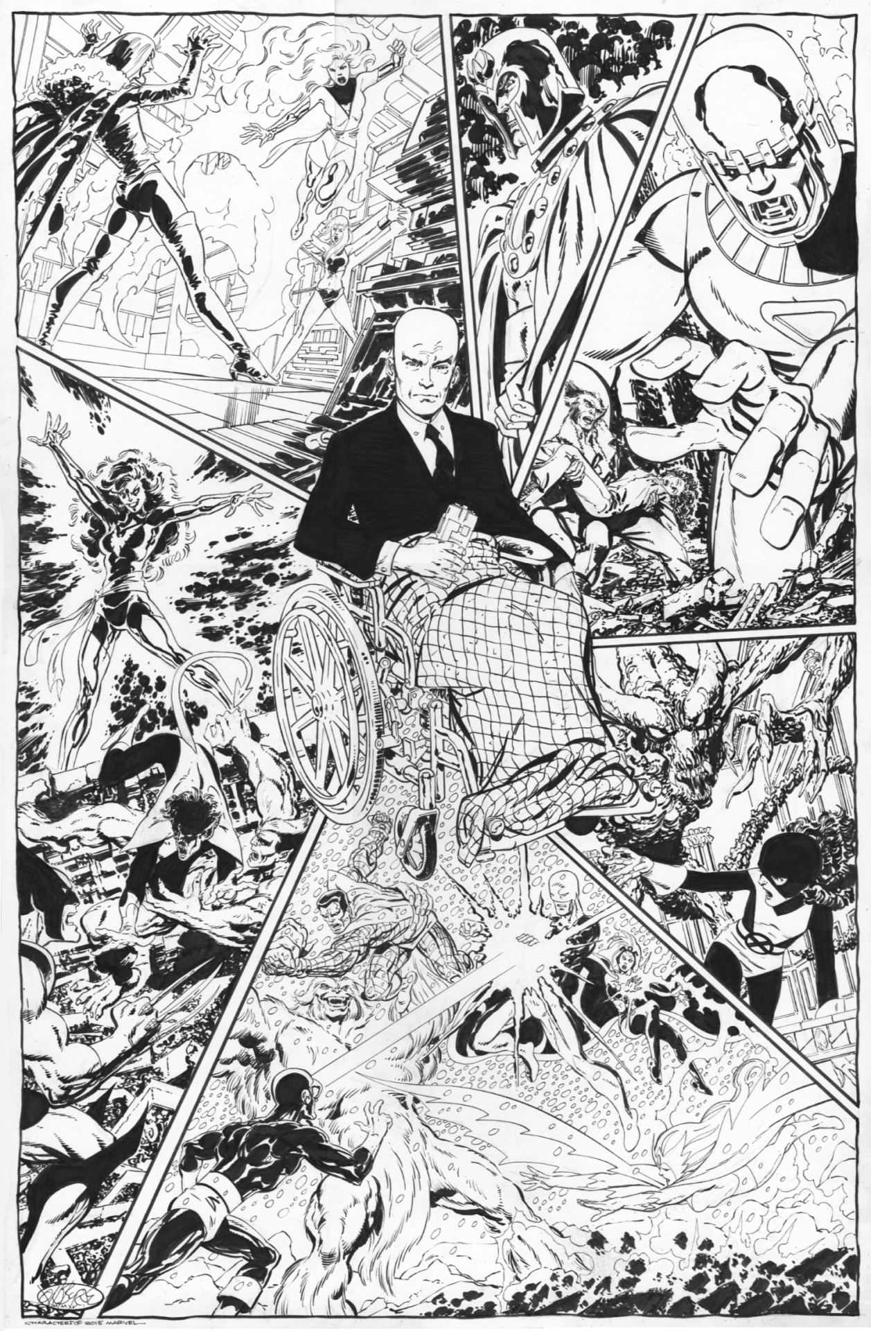 X Men Montage Commission By John Byrne 2015 John John Byrne Draws