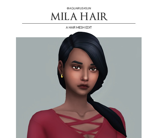 Mila Hair - a hair mesh edit Just a simple mesh edit 😊 comes in EA ... Mila Hair - a hair mesh edit Just a simple mesh edit 😊 comes in EA ...